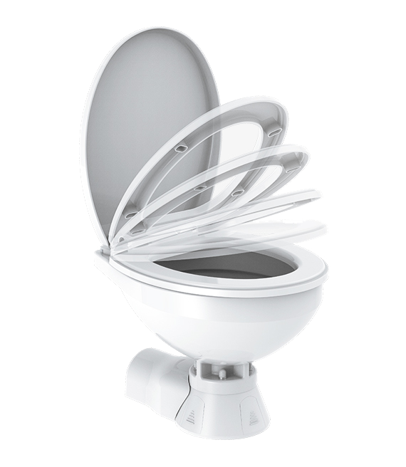SEAFLO 12v/24v Silent Electric Toilet Smart Marine Toilet with Flush ...
