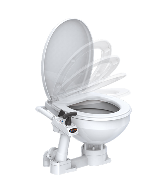 SEAFLO Outdoor Bathroom Shower Portable Marine Toilet Powerful Swirl ...