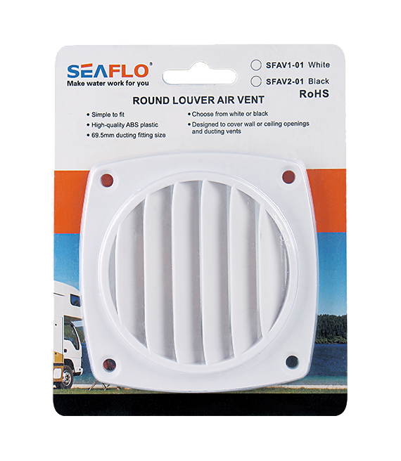 SEAFLO RV Round Louver Air Vent Motorhome Dent Vent Camp Household ...