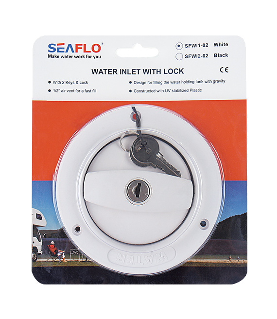 SEAFLO Water Inlet with Lock-SEAFLO