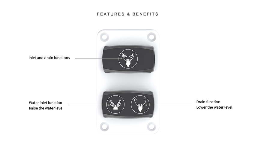 SEAFLO Electric Marine Toilet Switch Panel-SEAFLO