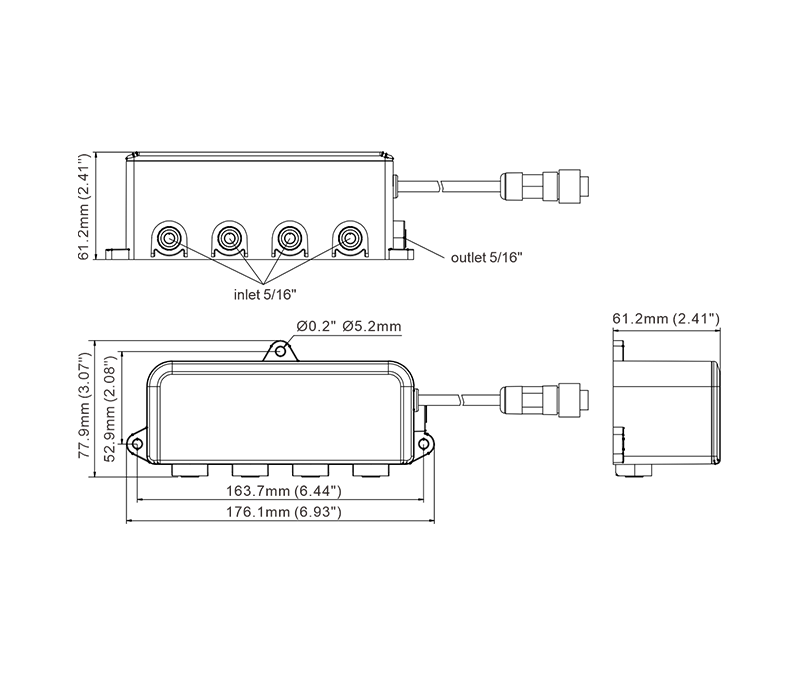 SEAFLO Four outlets solenoid valve-SEAFLO