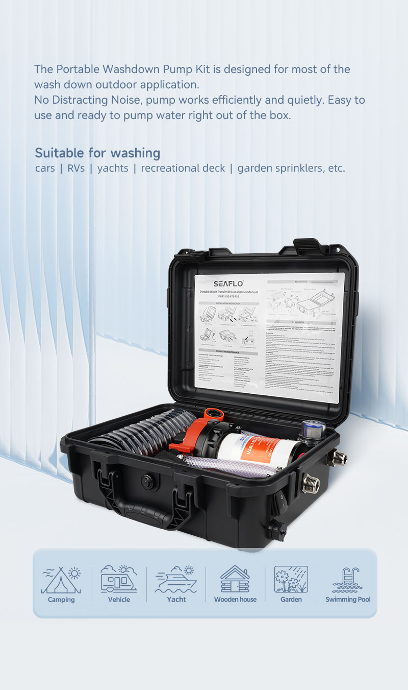 56 Series Portable Washdown Pump Kit-SEAFLO